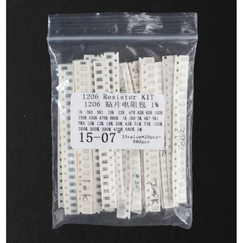 Smd Resistor Component Package Sample Package 0603 0805 1206 1210 Chip