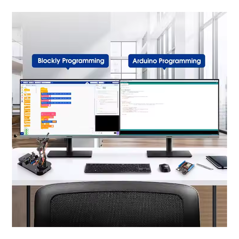 ACEBOTT QD022 ESP32 Programmable 4 DOF Robot Arm Kit for Arduino